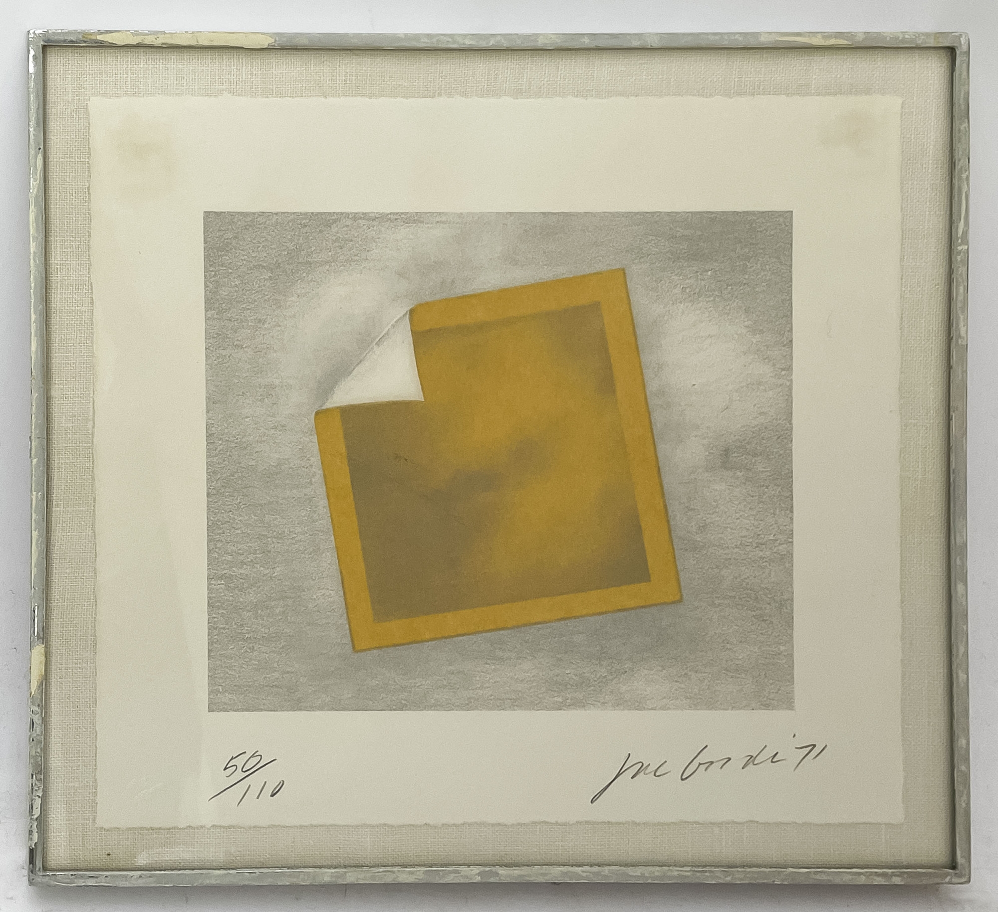 Joe Goode | Untitled (Yellow Square) (1971 (1971) | MutualArt