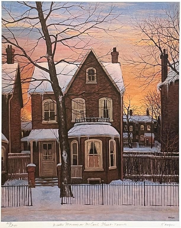 John Kasyn | Winter Morning on McCaul St | MutualArt