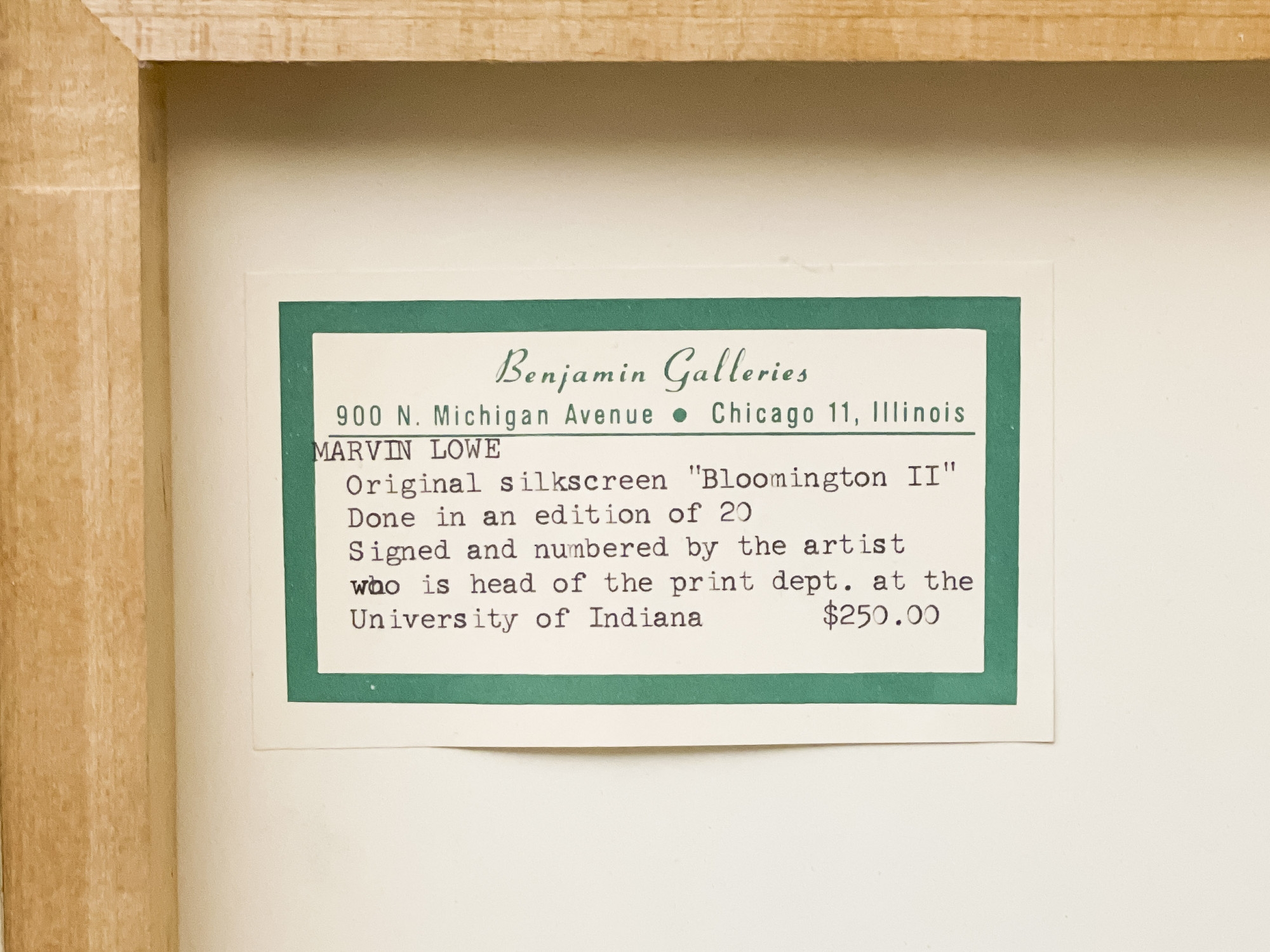 Marvin Lowe | Bloomington II (1969 (1969) | MutualArt