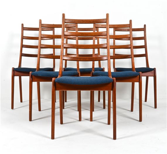 Kai Kristiansen | 6) KAI KRISTIANSEN FOR KORUP TEAK DINING CHAIRS ...