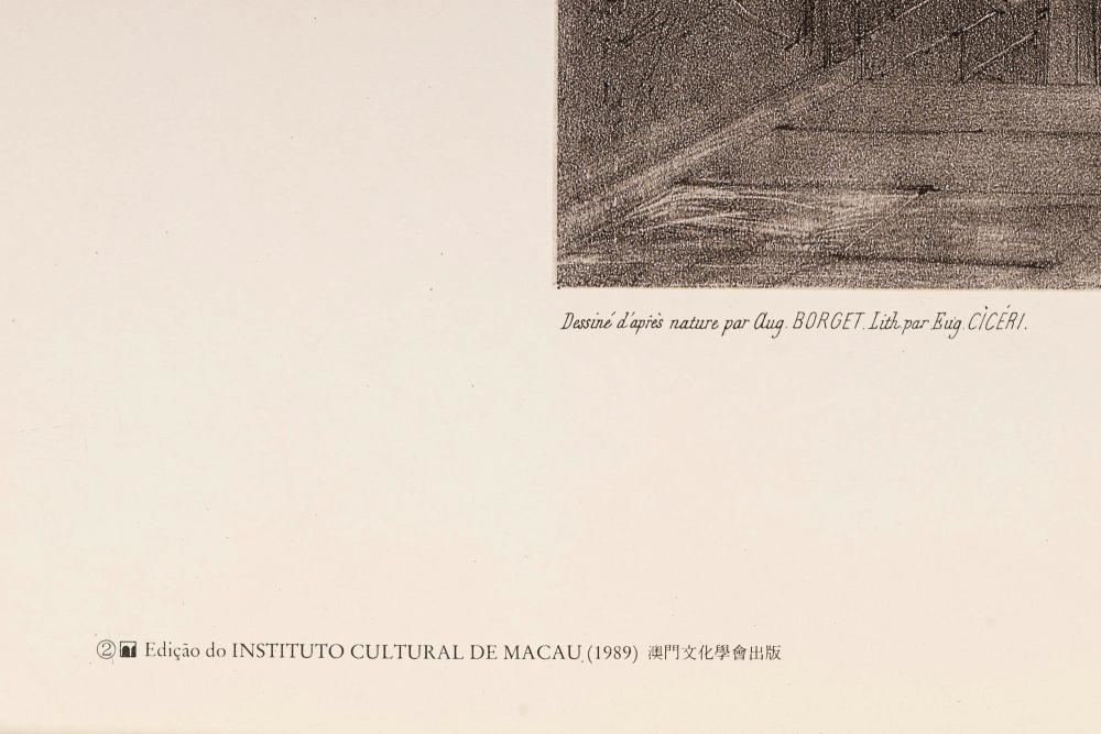 Auguste Borget | Conjunto de 8 litografias representando desenhos de ...