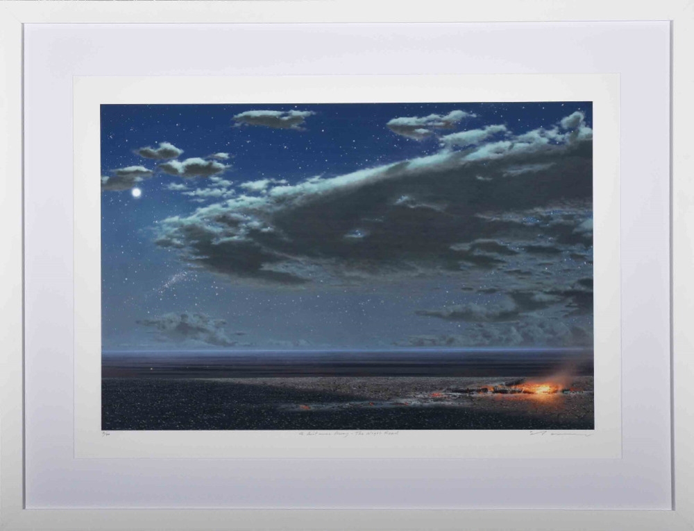 Tim Storrier | A Distance Away - The Night Road | MutualArt