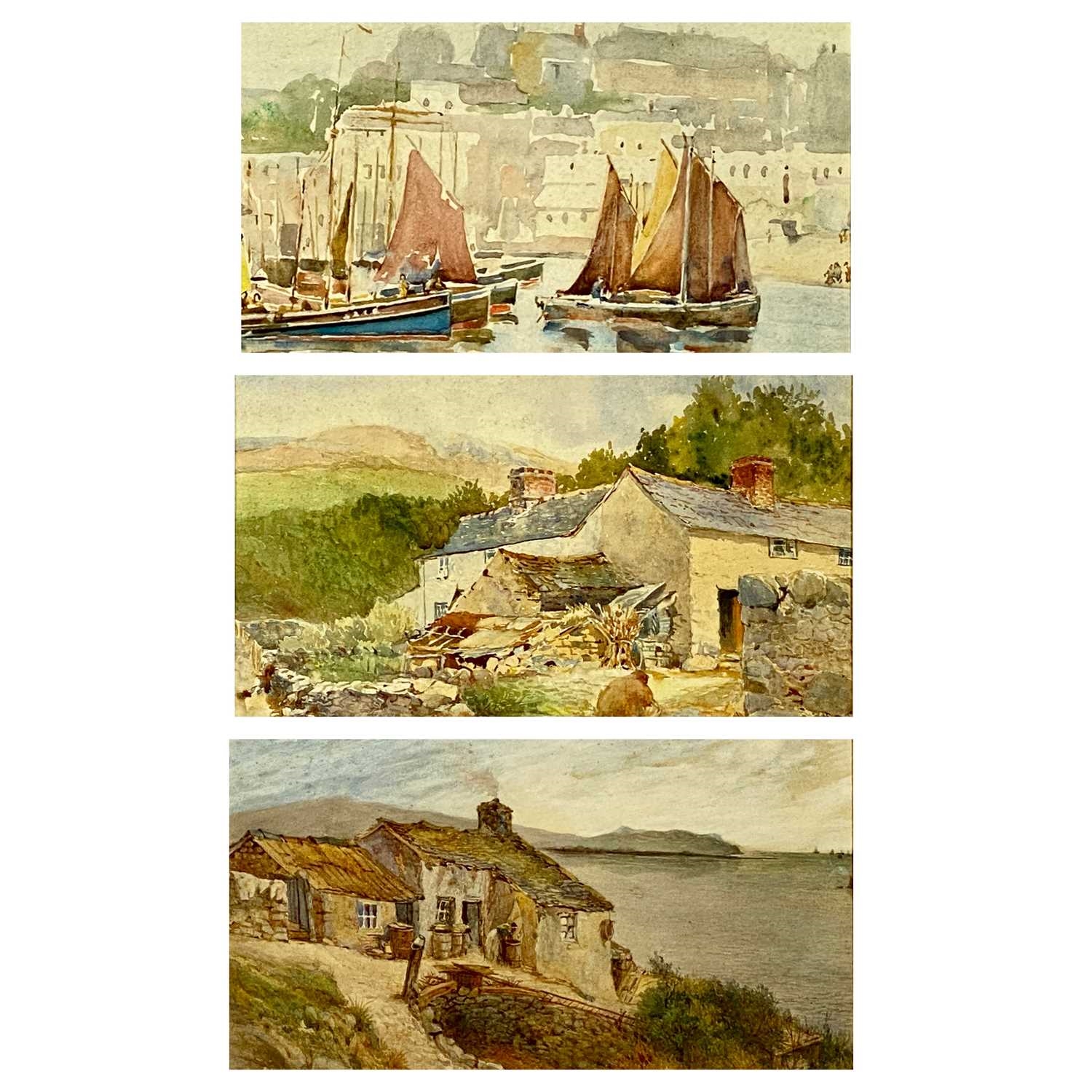 John Steeple | Nora Hartley, harbour view with boats | MutualArt