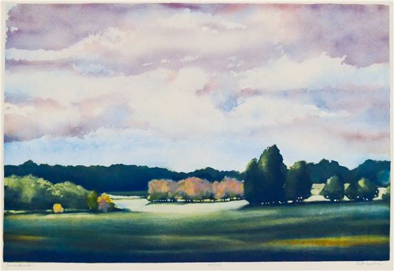 Kent Lovelace | Kent Lovelace ''Janis Meadow'' S/N Color Lithograph 29. ...