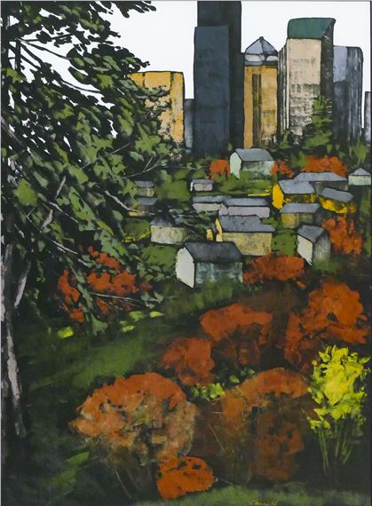 Robert Connell | Robert Connell ''The City'' Gouache on Paper Gallery ...