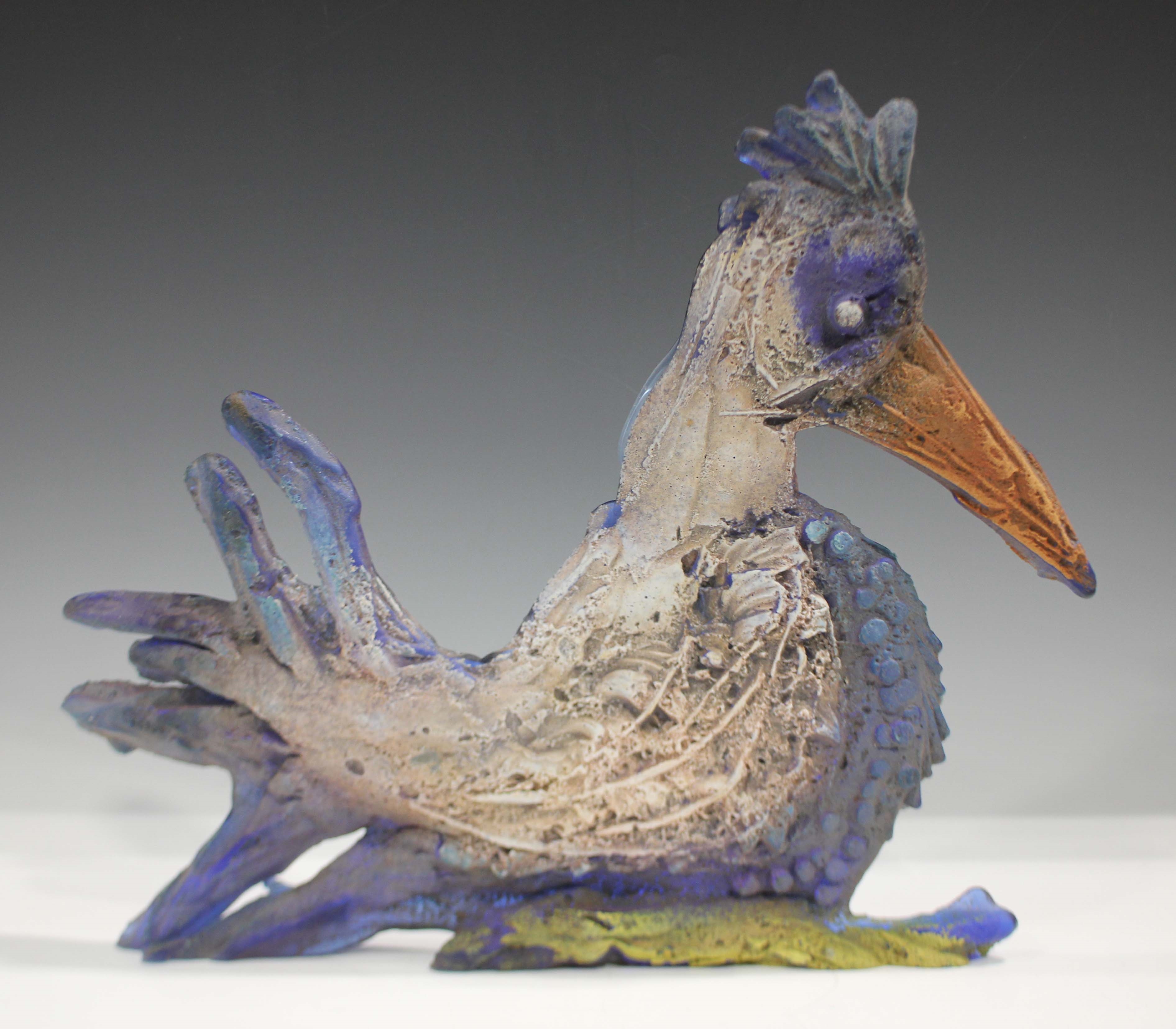 Amanda Brisbane | An Amanda Brisbane art glass sculpture of a sea bird ...