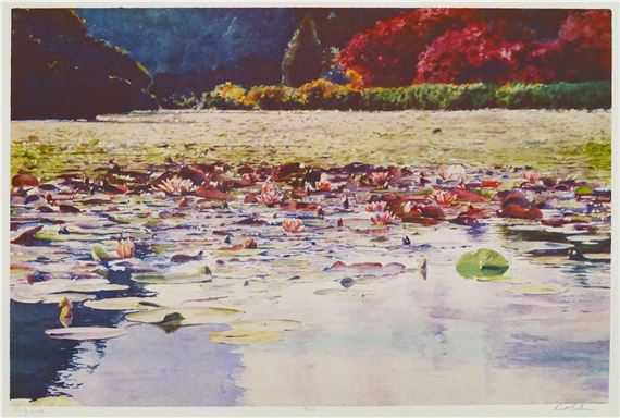 Kent Lovelace | Kent Lovelace ''Ruby Lake'' S/N Color Lithograph 29.5 ...