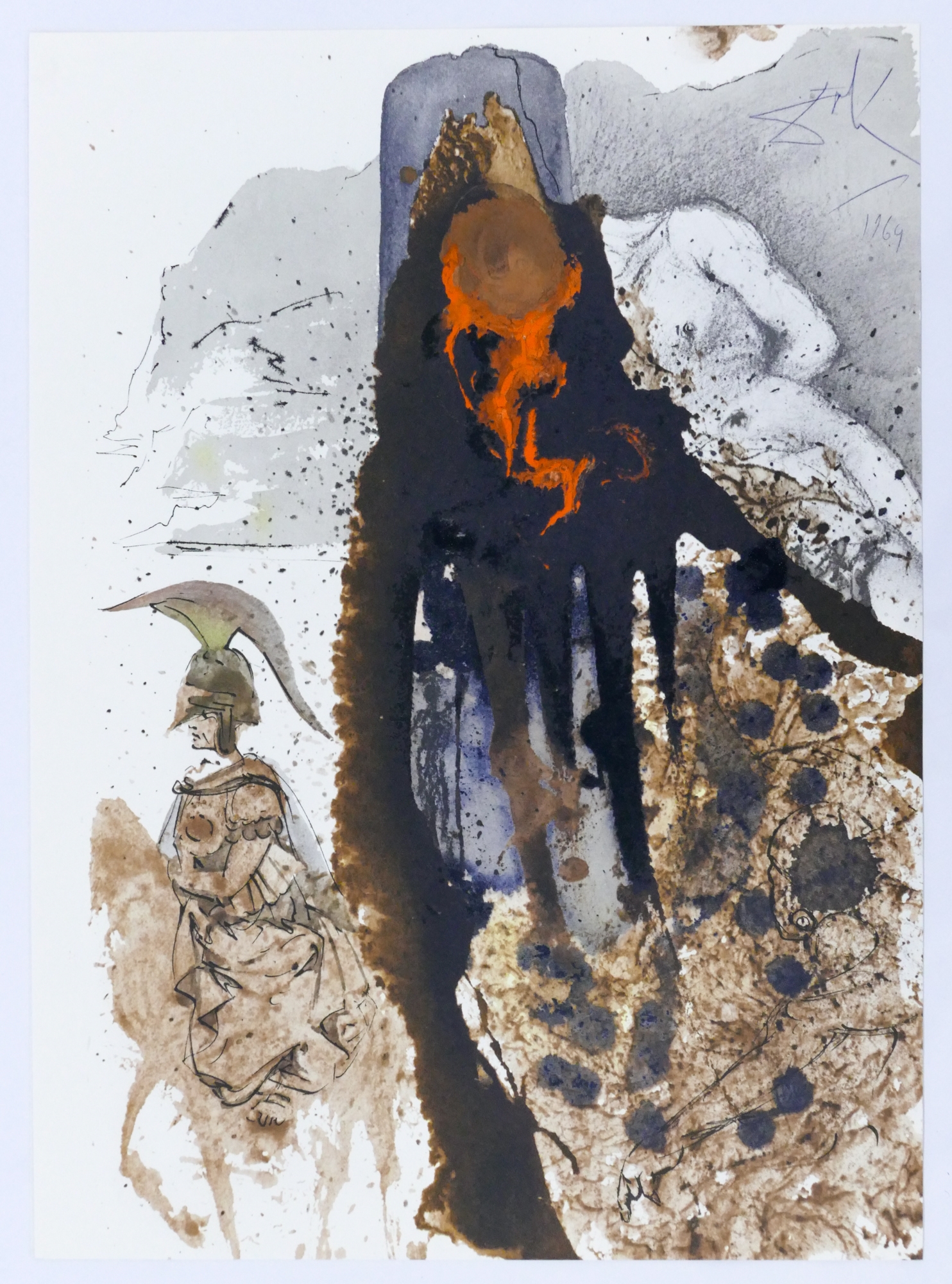 Salvador Dalí | Salvador Dali ''Jesus Scourged'' (Biblia Sacra) Color ...