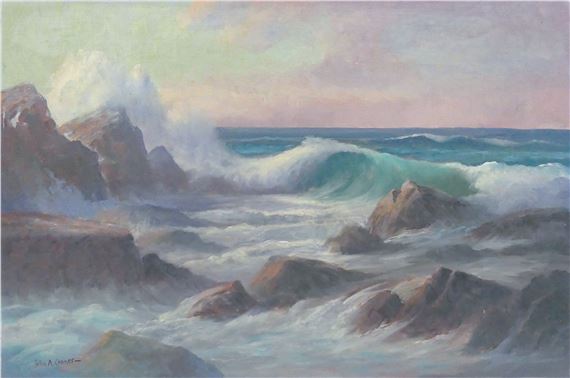John Anthony Conner | John A. Conner ''Coastal Sunset'' Oil on ...