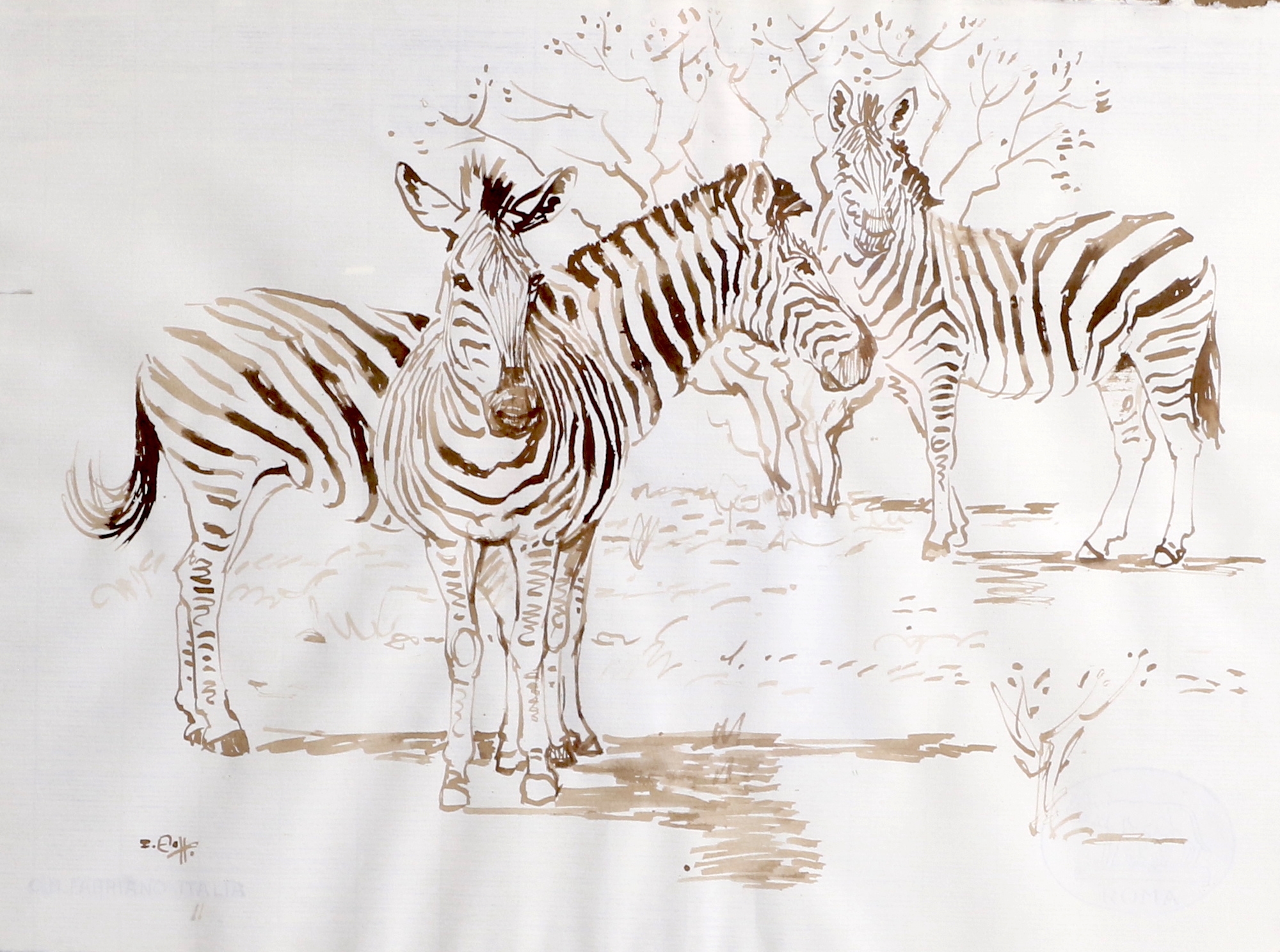 Zakkie Eloff | GRAZING ZEBRA | MutualArt