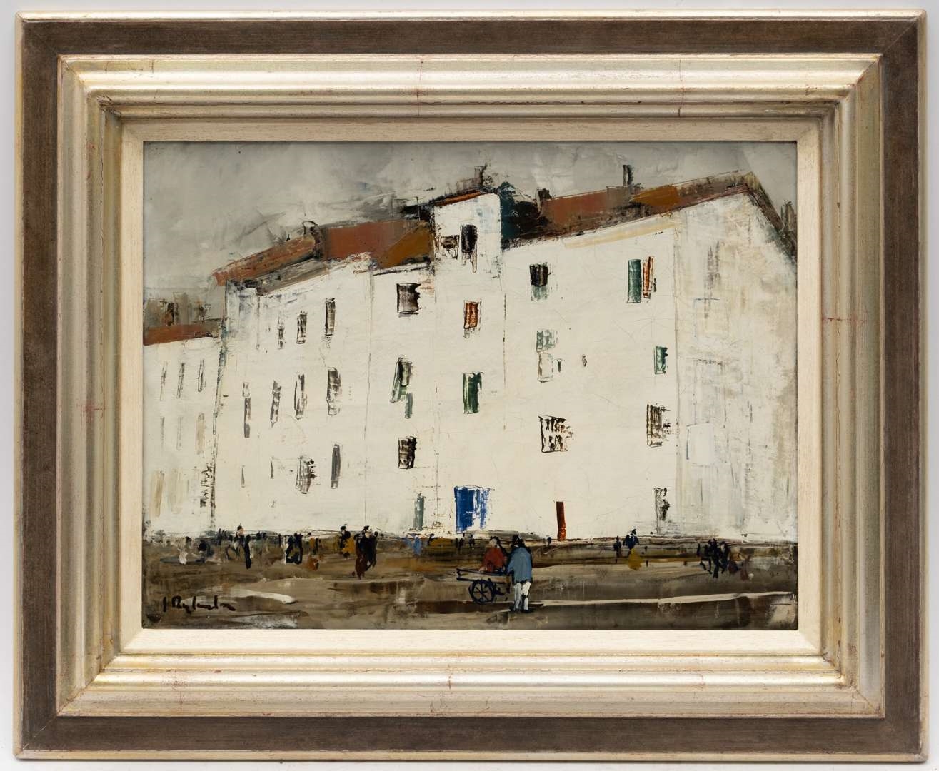 Jan Rijlaarsdam | Huizenrij van witte gevels met luiken | MutualArt