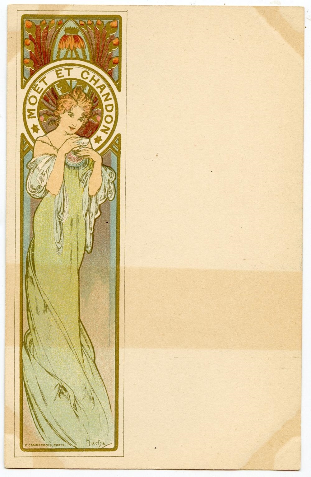 Alphonse Mucha | Antique Original Postcard Nouveau Alphonse MUCHA ...