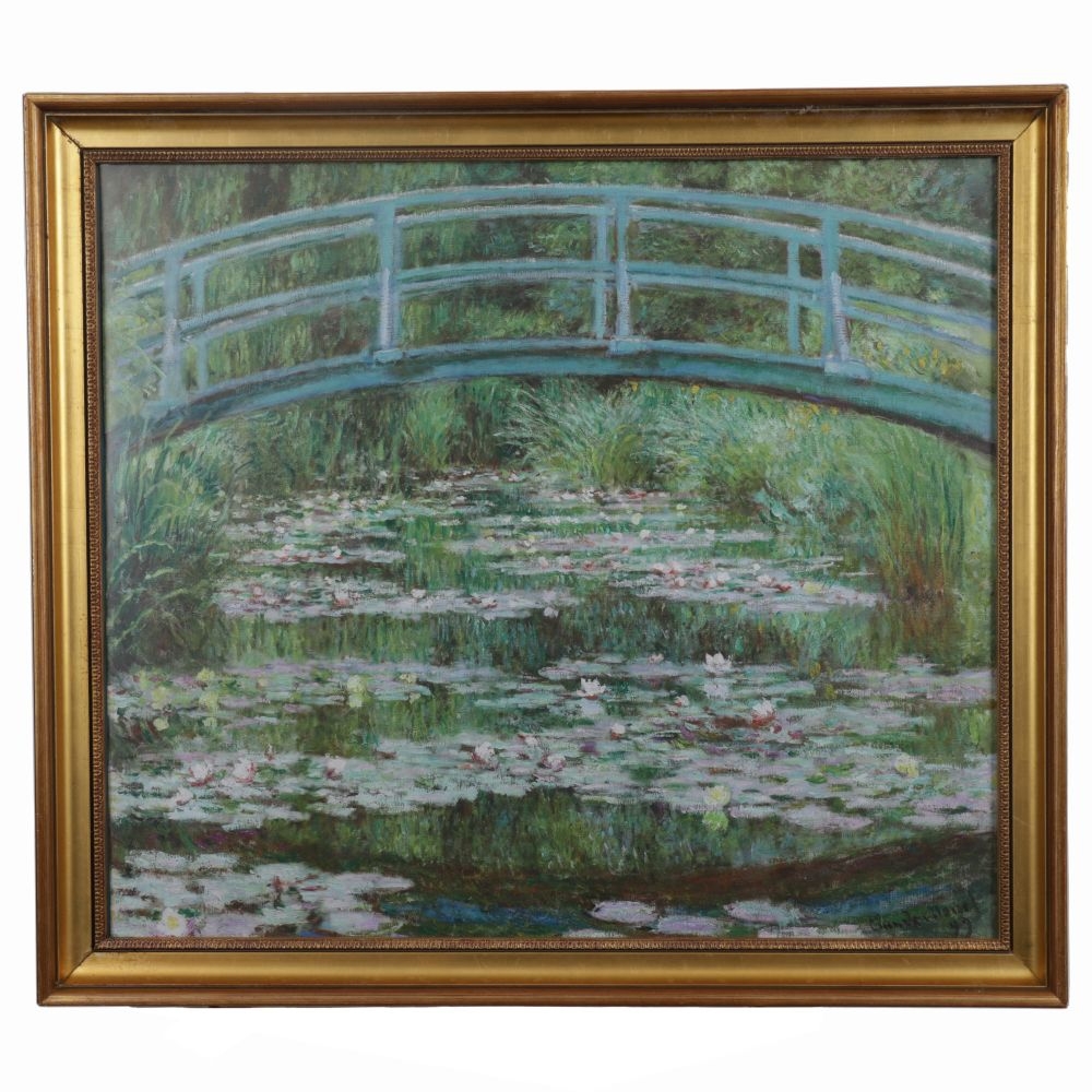 Claude Monet | Bridge over pond of lilies | MutualArt
