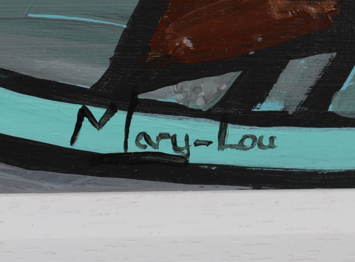 Mary-Lou | Fishing Boats are in. Oil on board. | MutualArt