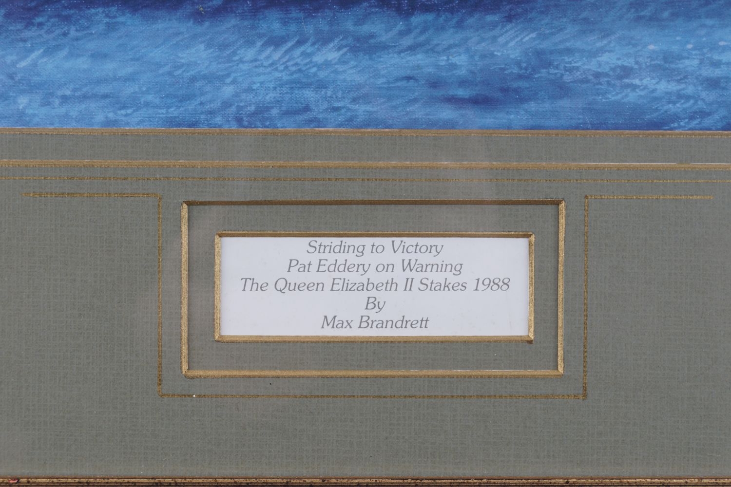 Max Brandrett | Striding to Victory (1988) | MutualArt