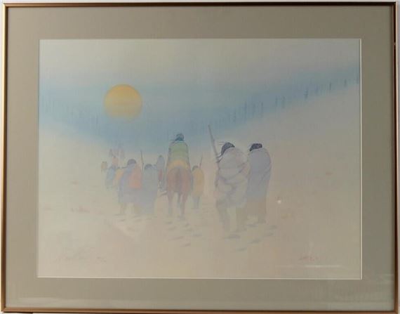 Donald Vann | “A trail of tears” by Donald Vann extremely rare signed ...