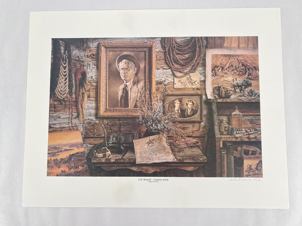 Robert Neaves | C M Russell Cowboy Artist Print by Robert Neaves ...