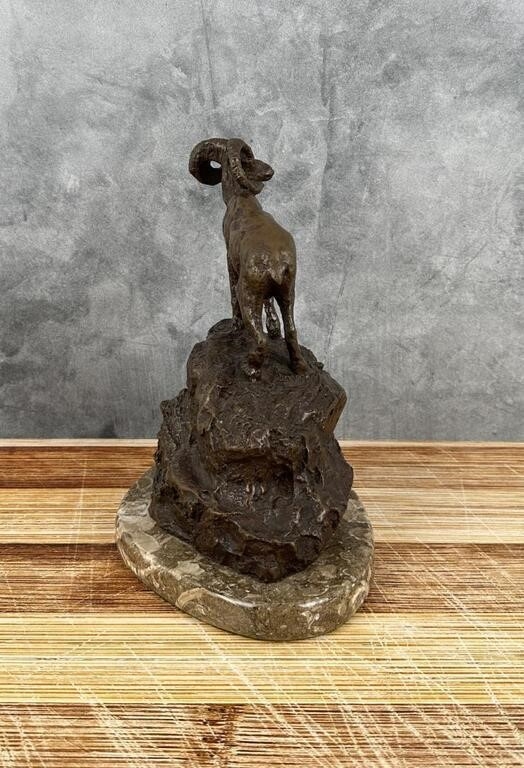 Charles Marion Russell | Charles M Russell Montana Bighorn Sheep Bronze ...