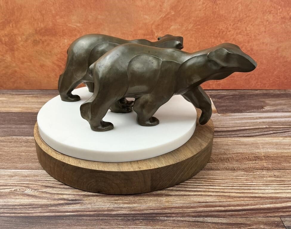 Robert Cavanaugh | Robert M Cavanaugh Polar Impressions Bear Bronze ...
