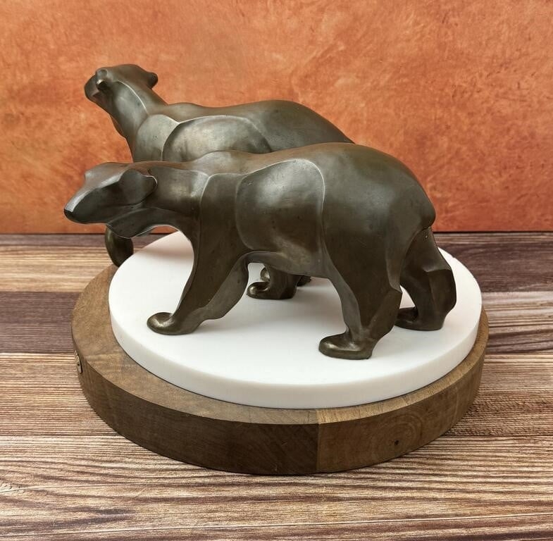 Robert Cavanaugh | Robert M Cavanaugh Polar Impressions Bear Bronze ...