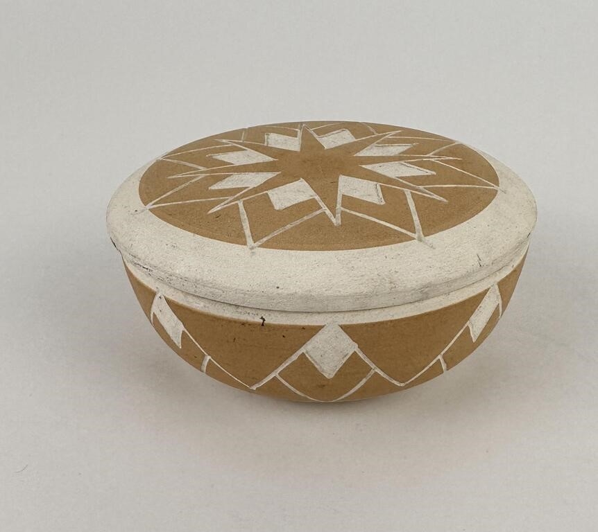 Marion Selwyn | Marion Selwyn Sioux Indian Pottery Box | MutualArt