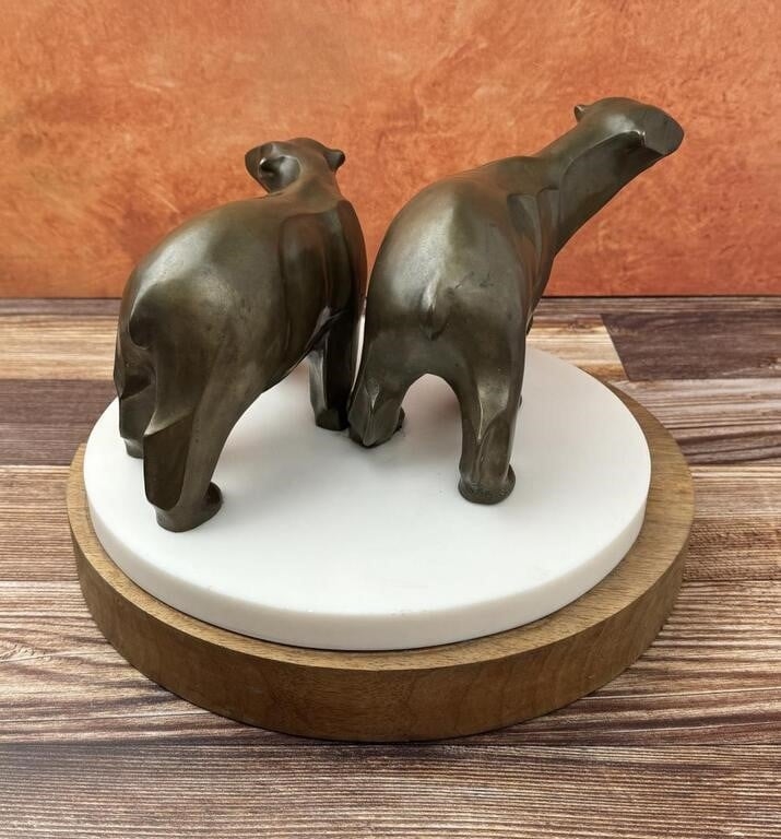Robert Cavanaugh | Robert M Cavanaugh Polar Impressions Bear Bronze ...