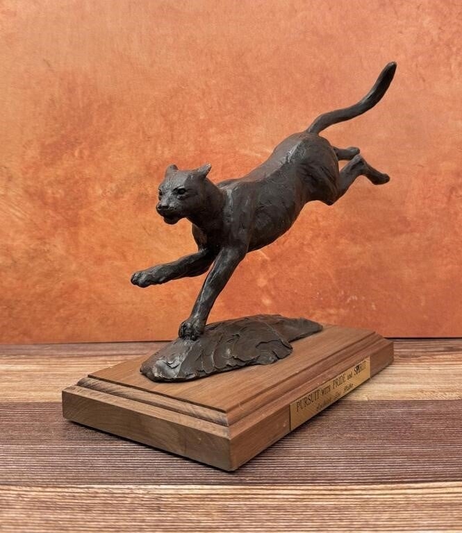 Joe Halko | Joe Halko Montana Mountain Lion Bronze (1976) | MutualArt