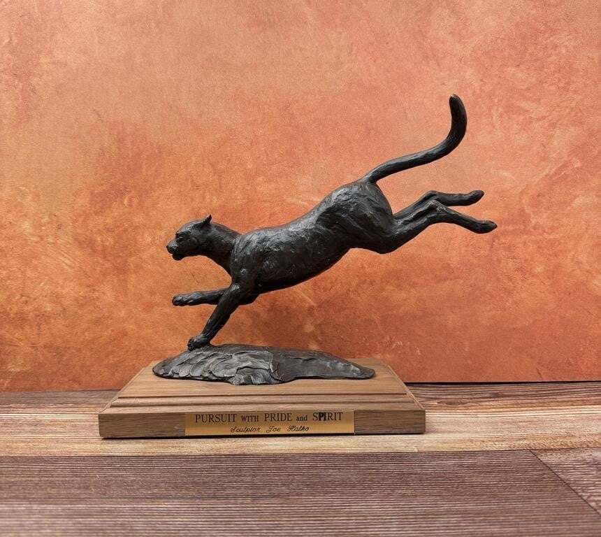 Joe Halko | Joe Halko Montana Mountain Lion Bronze (1976) | MutualArt