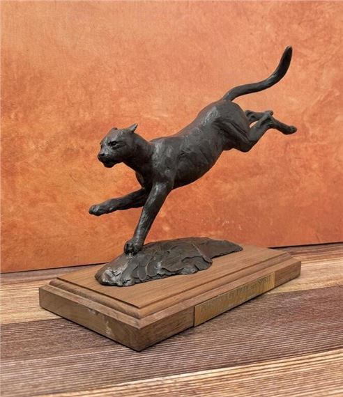 Joe Halko | Joe Halko Montana Mountain Lion Bronze (1976) | MutualArt