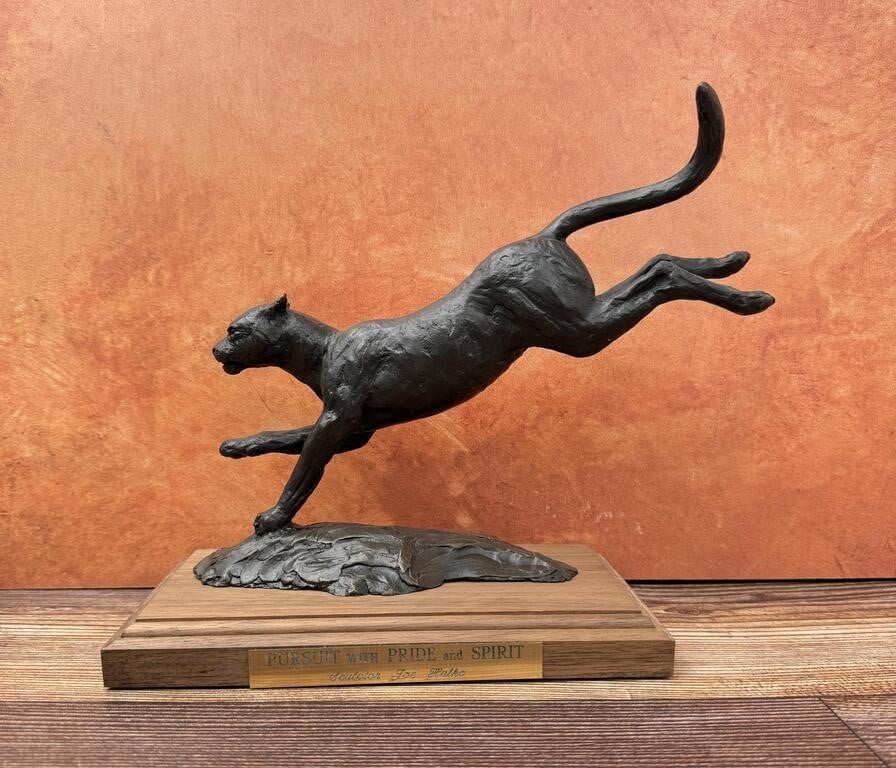 Joe Halko | Joe Halko Montana Mountain Lion Bronze (1976) | MutualArt
