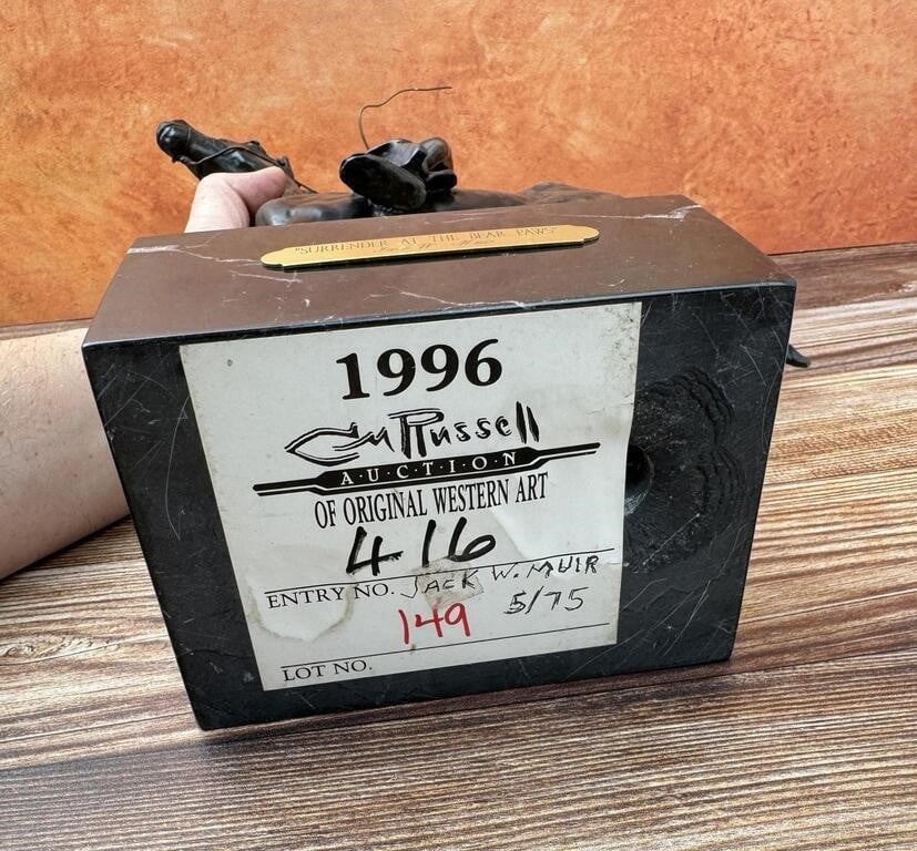 Jack W. Muir | Jack Muir Surrender at the Bear Paws Bronze (1978) | MutualArt