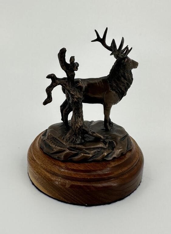 Paul Geffre | Paul Geffre Elk Bronze | MutualArt