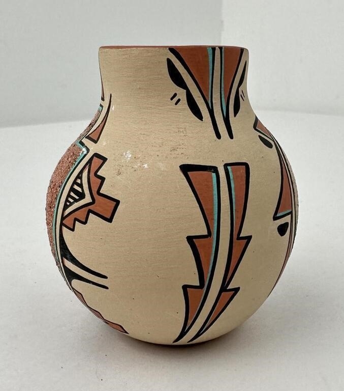Lawrence And Ruby Toya | Lawrence and Ruby Toya Jemez Pueblo Indian Pot ...