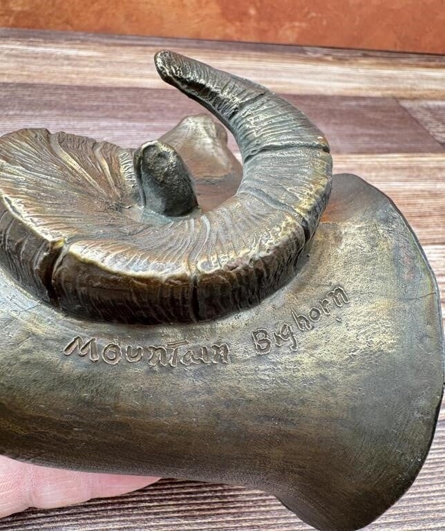 Carl Wagner | Carl Wagner Bighorn Sheep Wind Bell Bronze (1970s ...
