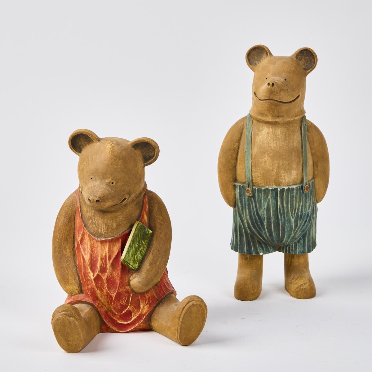 Bryan Jones | A Pair of Bryan Jones Teddy Bear Sculptures | MutualArt