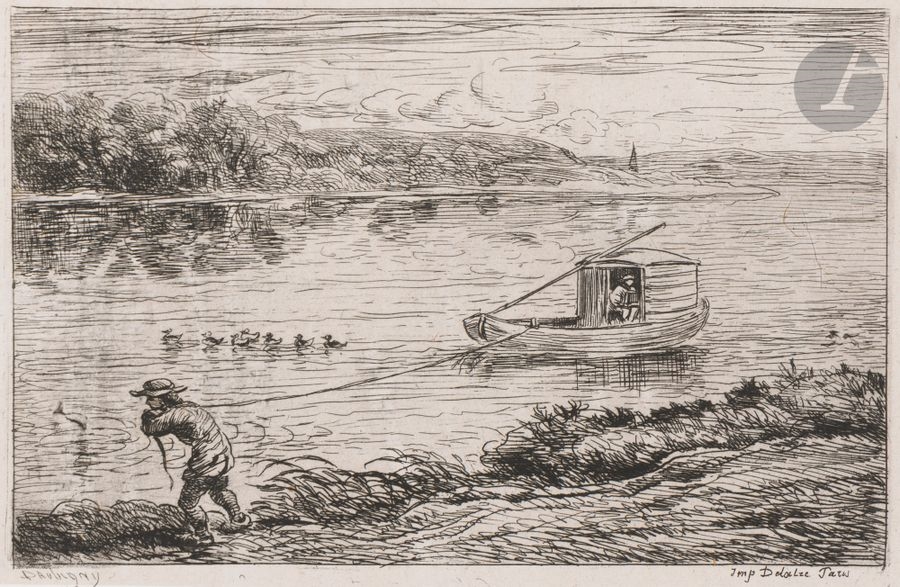 Charles-François Daubigny | Le Mousse tirant au cordeau, ou Le Tirage à ...