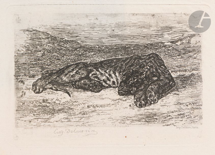 Eugène Delacroix | Odalisque Reclining on a Divan (1827) | MutualArt
