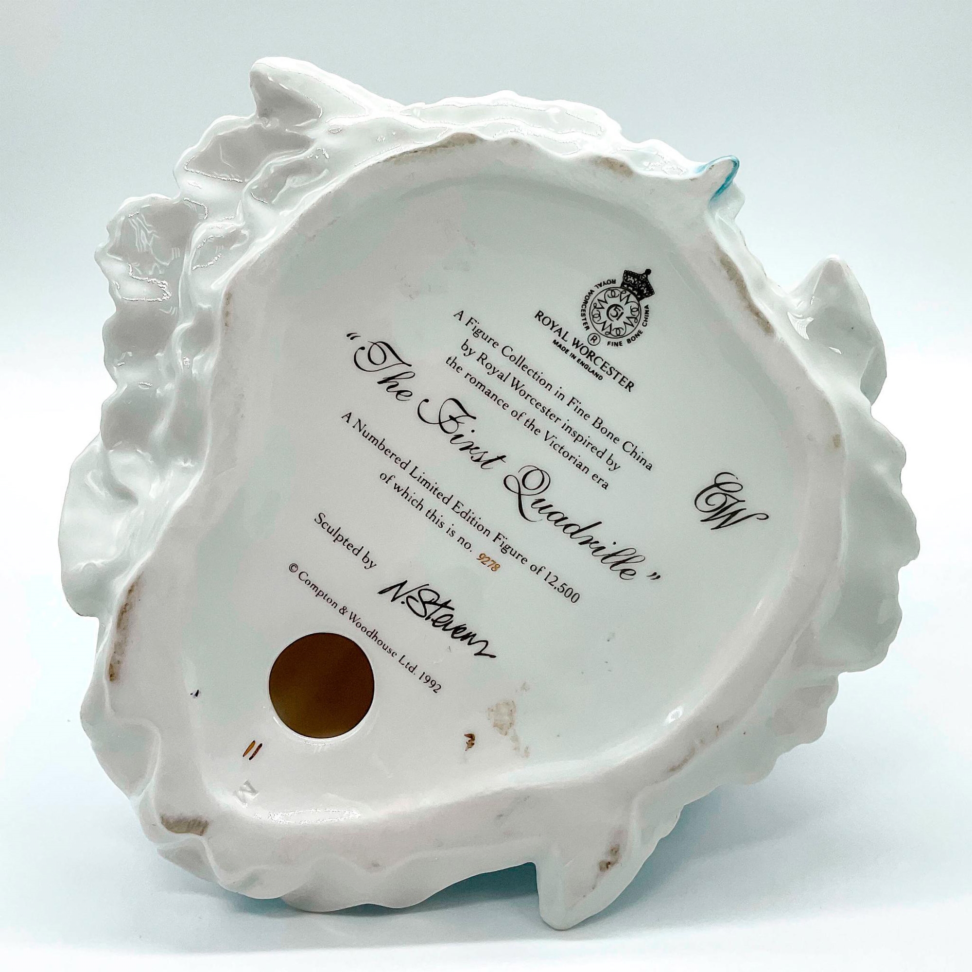 N. Stevens | Royal Worcester Figurine, The First Quadrille (1992 ...