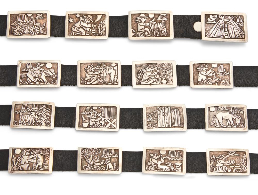 Floyd Becenti, Jr. | A Floyd Becenti, Jr Navajo silver overlay ...