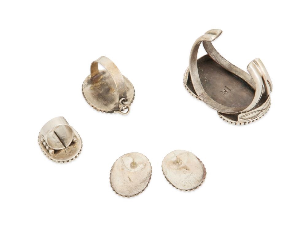 Art Tafoya | A group of Art Tafoya horse-themed jewelry (Late 20th ...