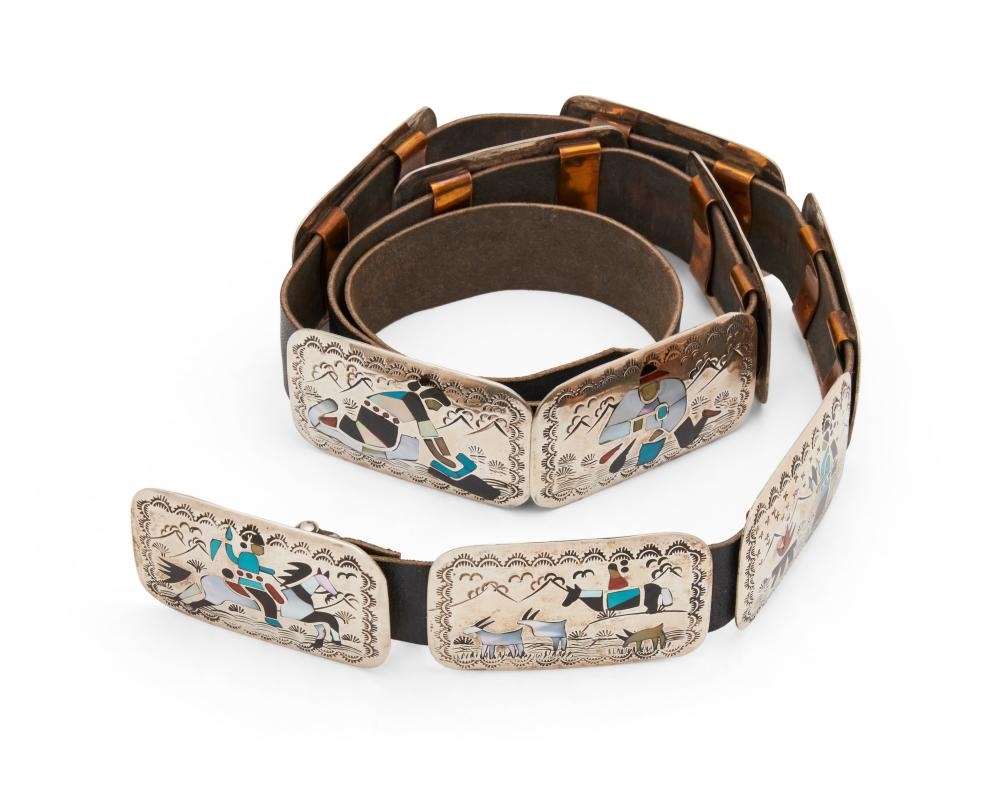 Benjamin Becenti | A Benjamin Becenti Navajo silver and stone ...