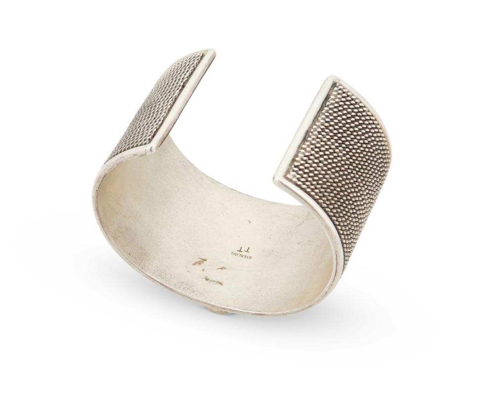 Tom Taylor | A Tom Taylor Navajo sterling silver and turquoise cuff ...