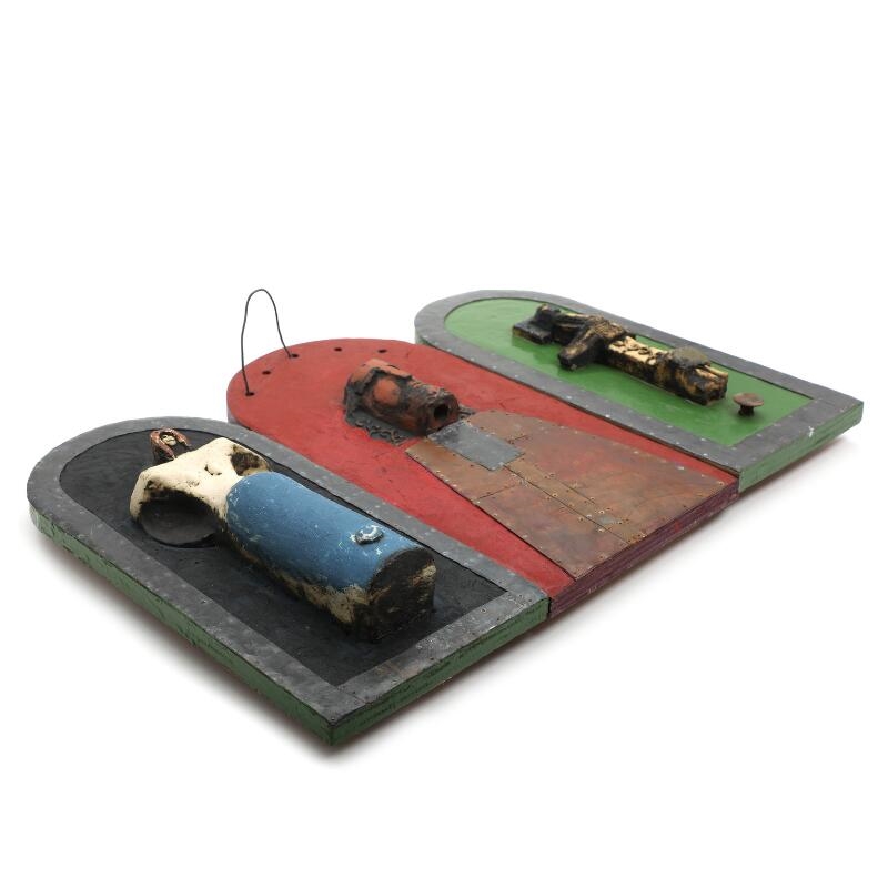 Niels Helledie | Triptych in teh shape of an altarpiece | MutualArt