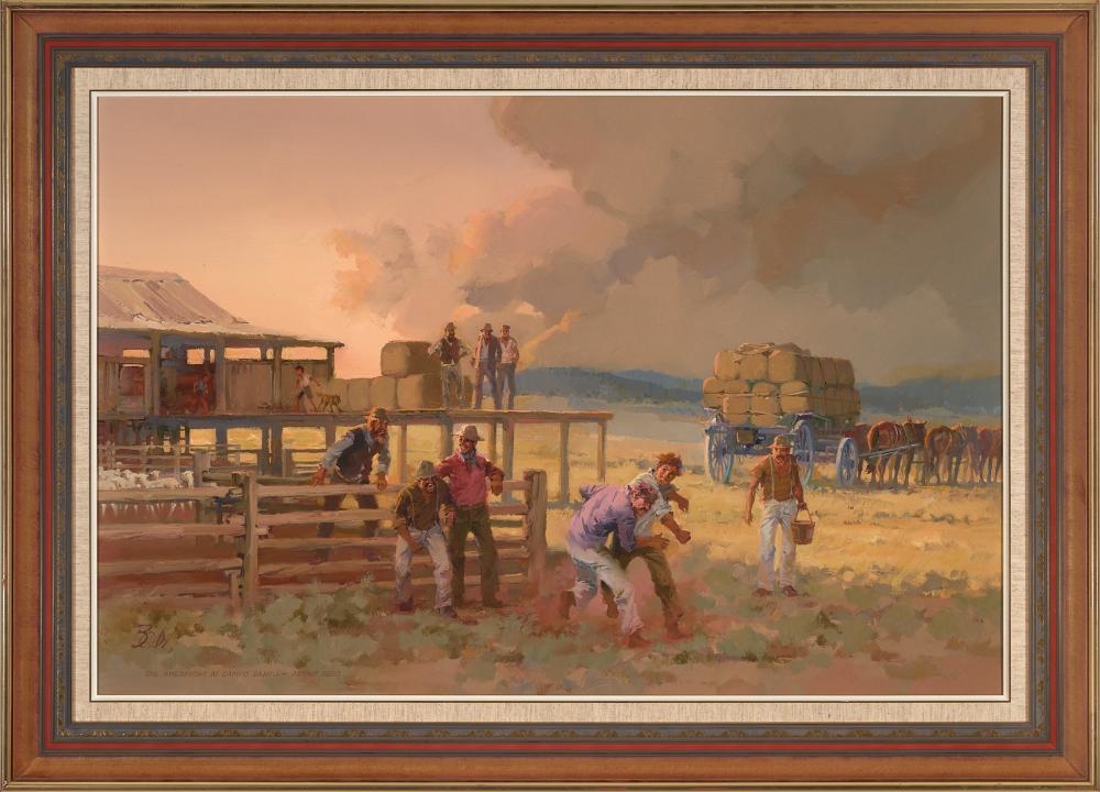 Bob Booth | The Shed Fight at Campo Santo,1860 (1860) | MutualArt