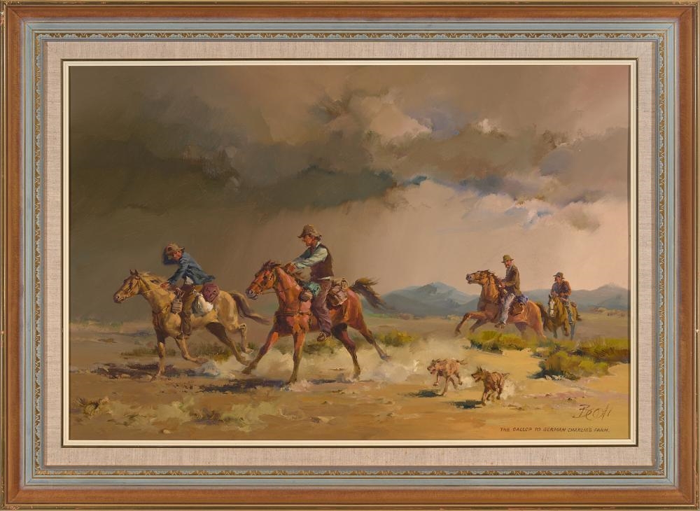 Bob Booth | The Gallop to German Charlie's Farm | MutualArt