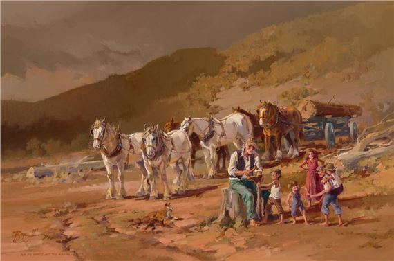 Bob Booth | Old Fid Yates and the Flanagan Kids | MutualArt