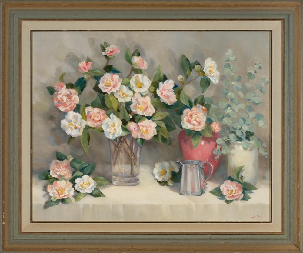 Mary Simpson | A Table of Flowers | MutualArt