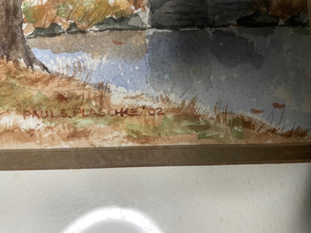 Paul Plaschke | Watercolor of Switzer Covered Bridge - Switzer (Early ...