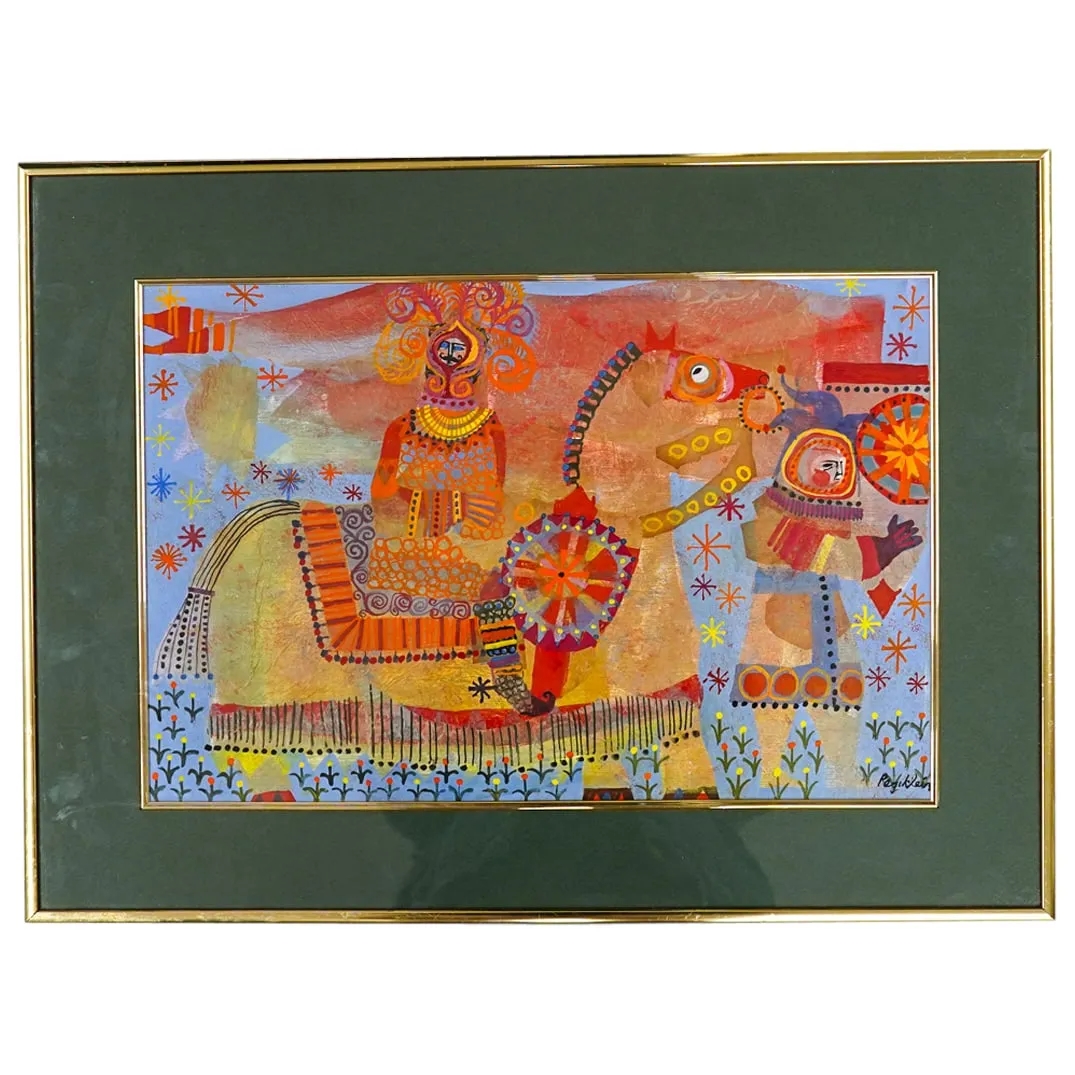 Klein, Regi | Two figures and a horse (20th Century 21st Century ...