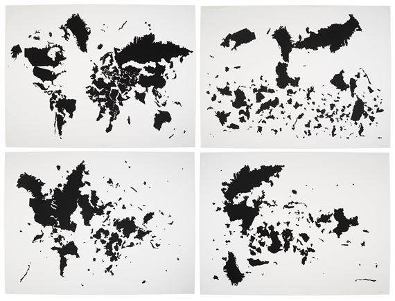 Carlos Amorales | Useless Wonder Maps 1-4 (2010) | MutualArt